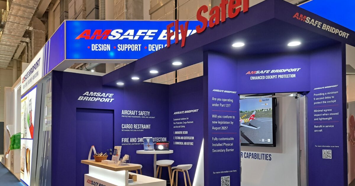 AmSafe Bridport Exhibition Stand Design | Big CuCo Creative